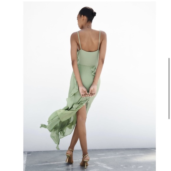 Zara | Dresses | Zara Ruffle Dress | Poshmark